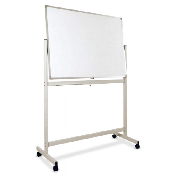 DOUBLE SIDED MAGNETIC WHITE BOARD C/W STAND