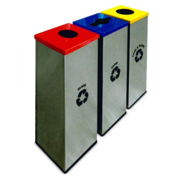 STAINLESS STEEL RECYCLE BIN